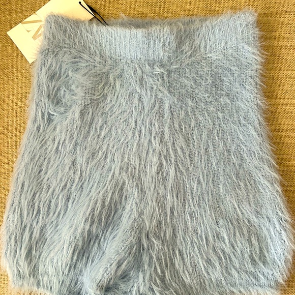 Zara | Shorts | Zara Faux Fur Shorts | Poshmark